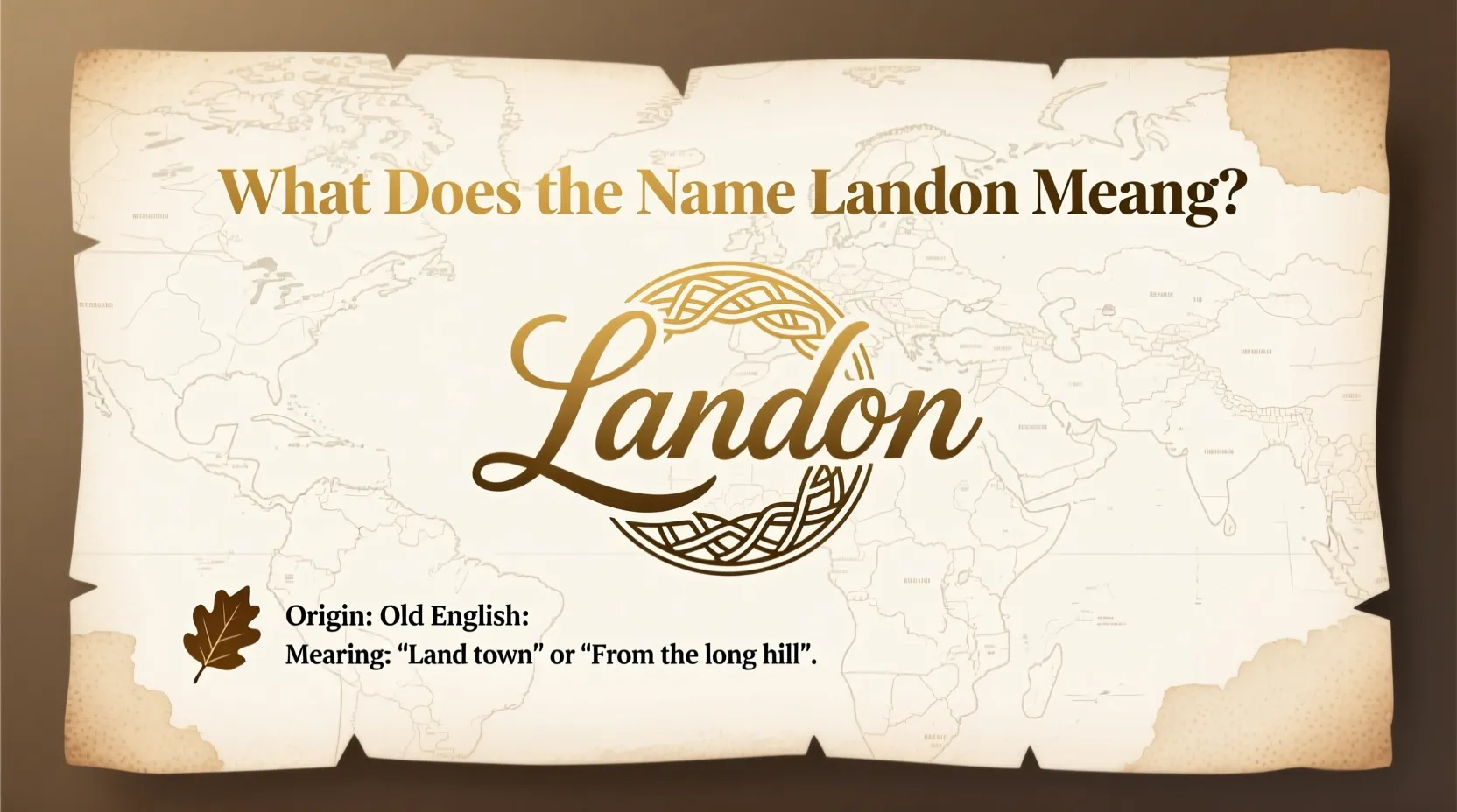What Does the Name Landon Mean